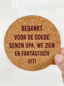 Set Onderzetters Opa, Origineel Kleinigheidje Voor Opa, Nu €3,95